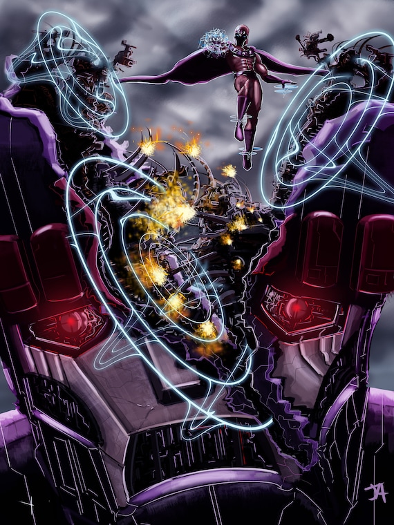 Magneto Fan Art Poster Print | Etsy