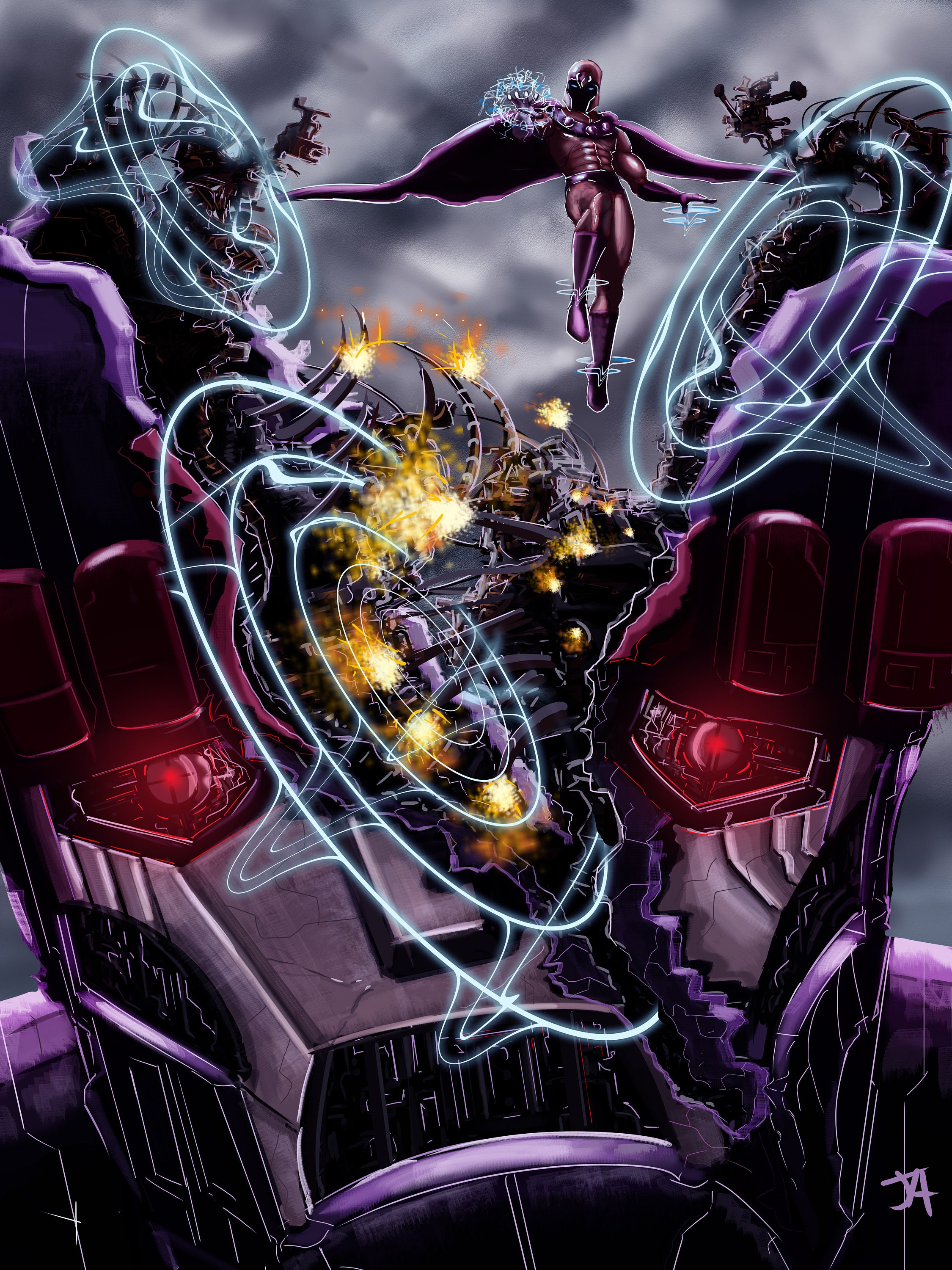 Magneto Fan Art Poster Print - Etsy