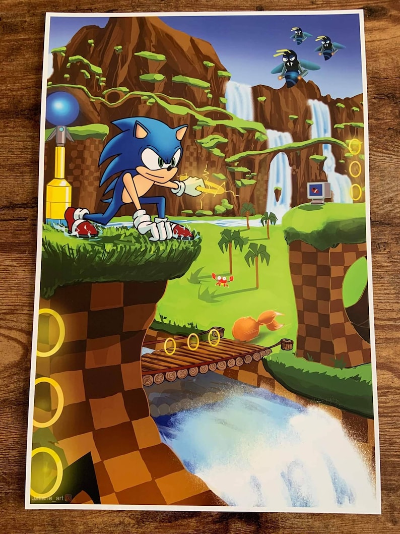 Sonic Fan Art Poster Print - Etsy
