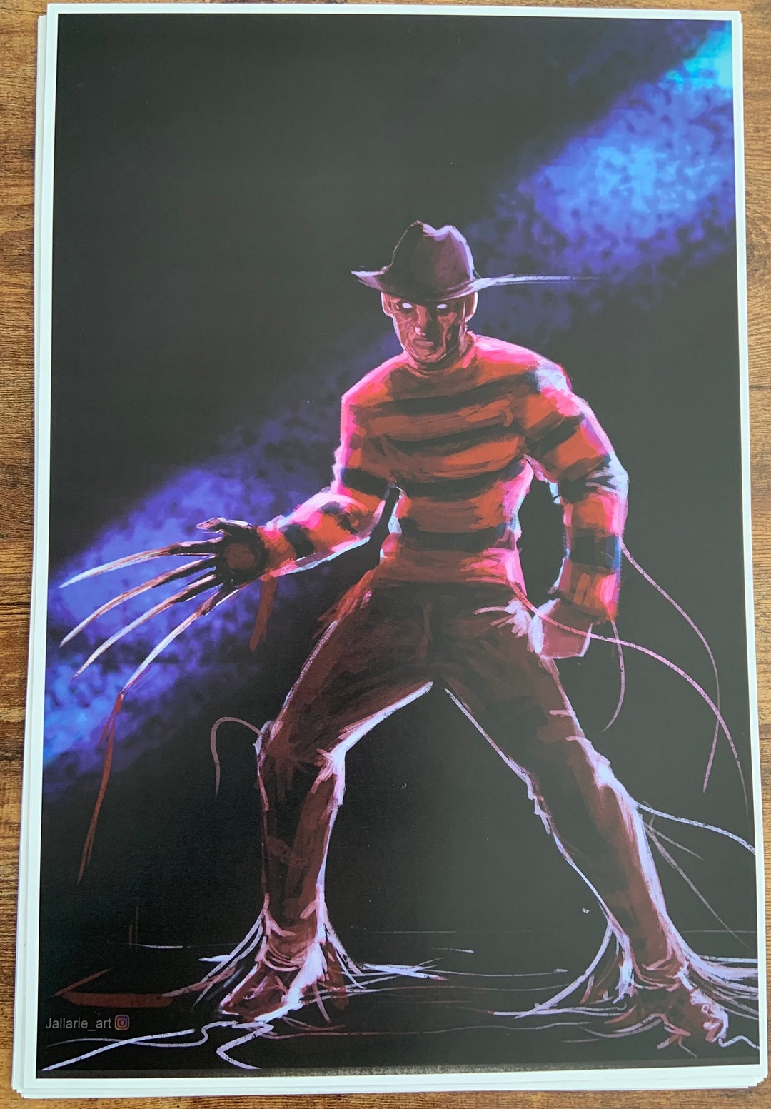 Freddy Krueger 12 X 18 Fan Art Poster Print - Etsy