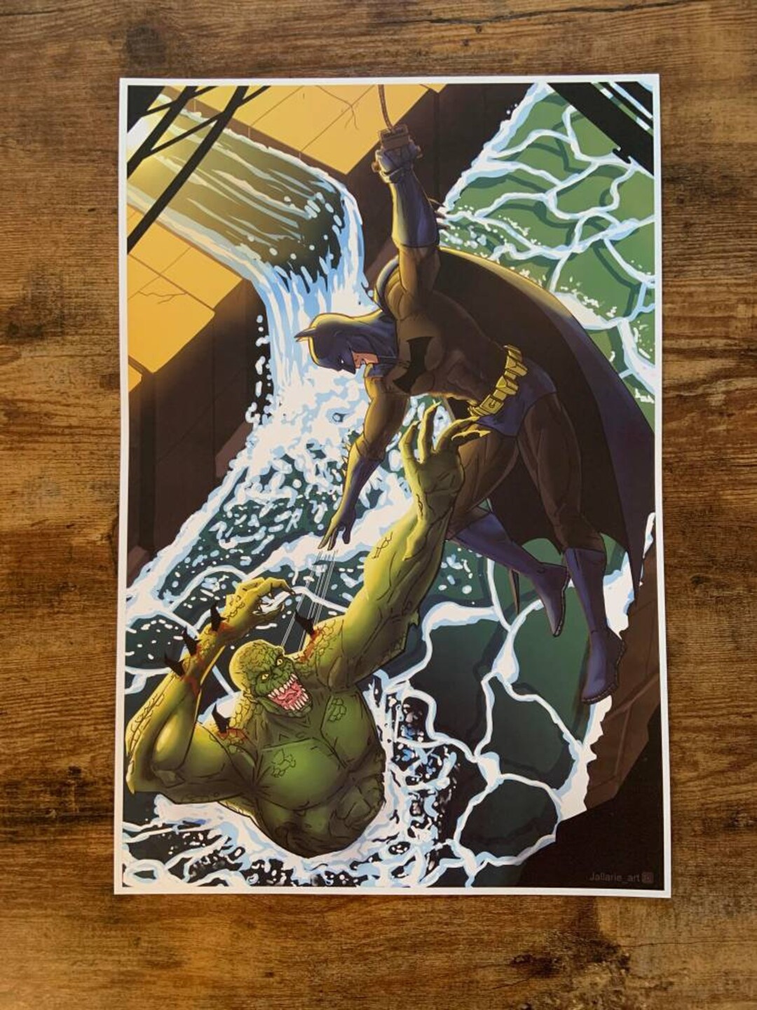 Batman Killer Croc Fan Art Poster Print - Etsy