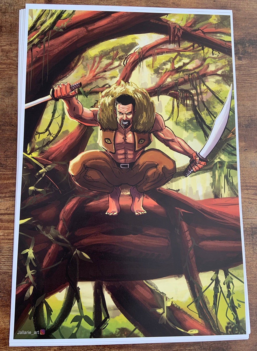 Kraven the Hunter 12 X 18 Fan Art Poster Print - Etsy