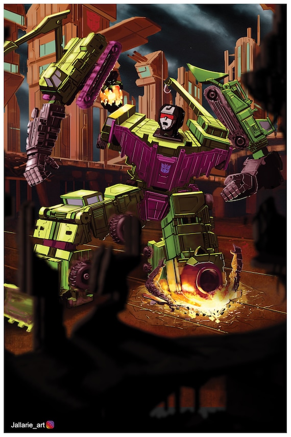 Transformers Devastator Fan Art Poster Print - Etsy