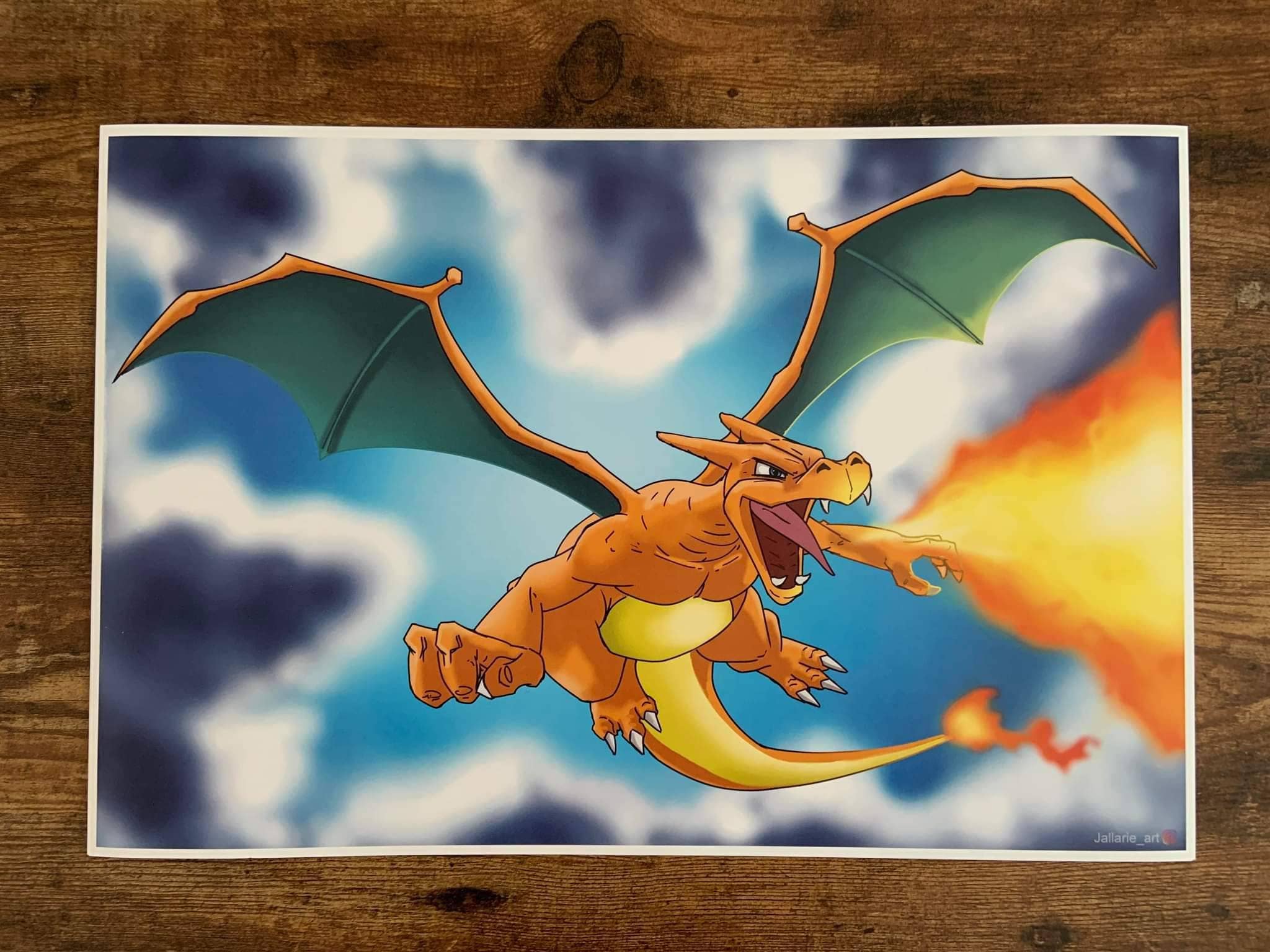 Charizard Fan Art Poster Print - Etsy