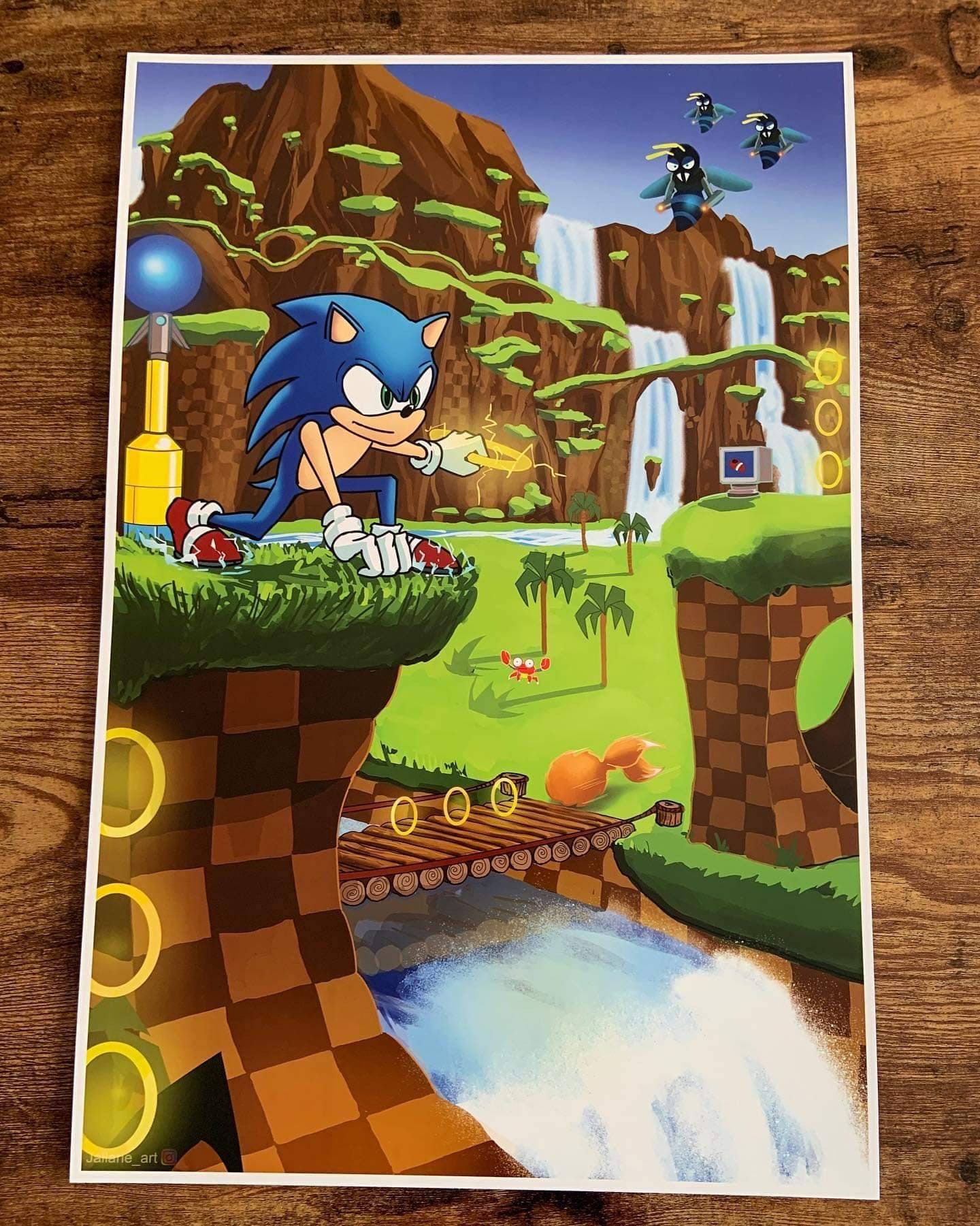 Sonic Fan Art Poster Print - Etsy