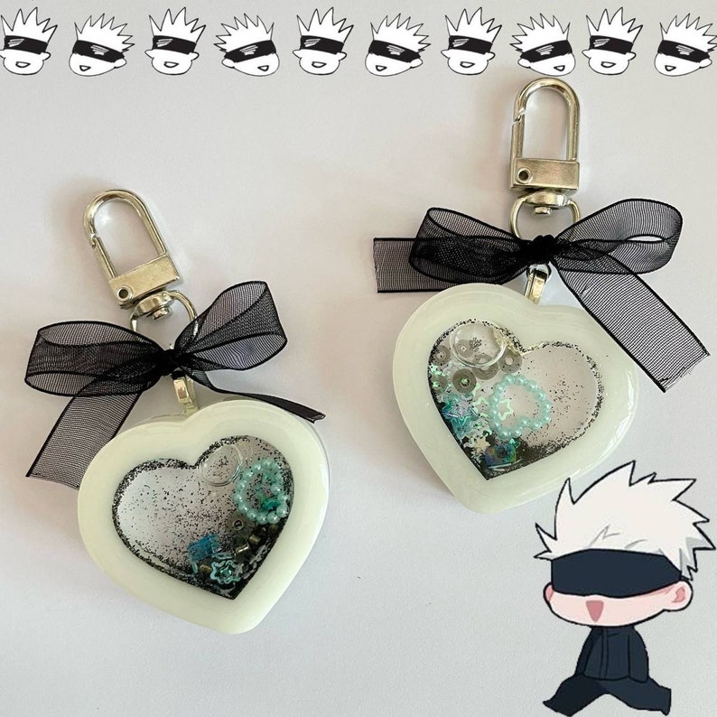 Gojo Heart Charm - Etsy
