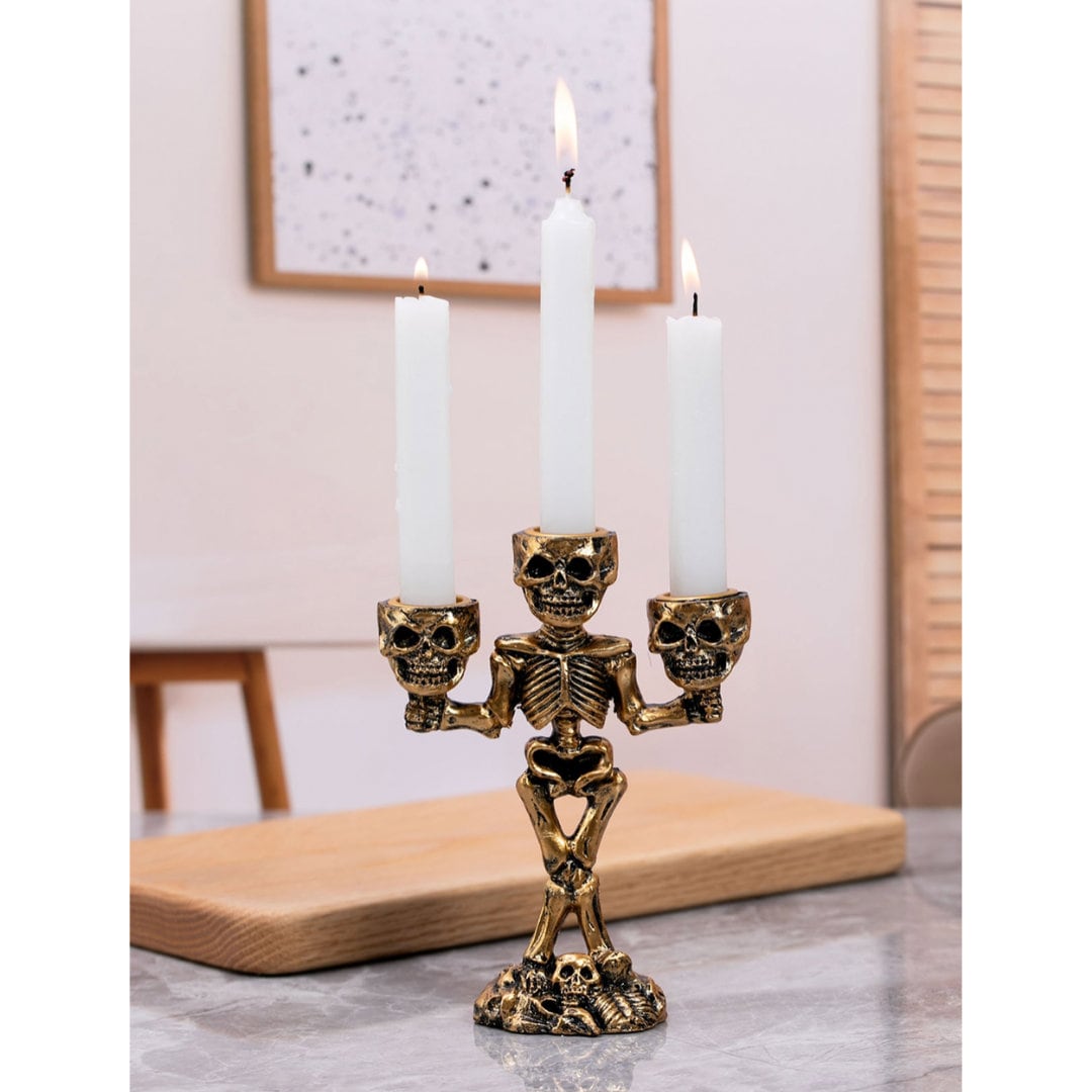 Skull Head Candlestick Holder / Halloween / Dinner Candlestick - Etsy