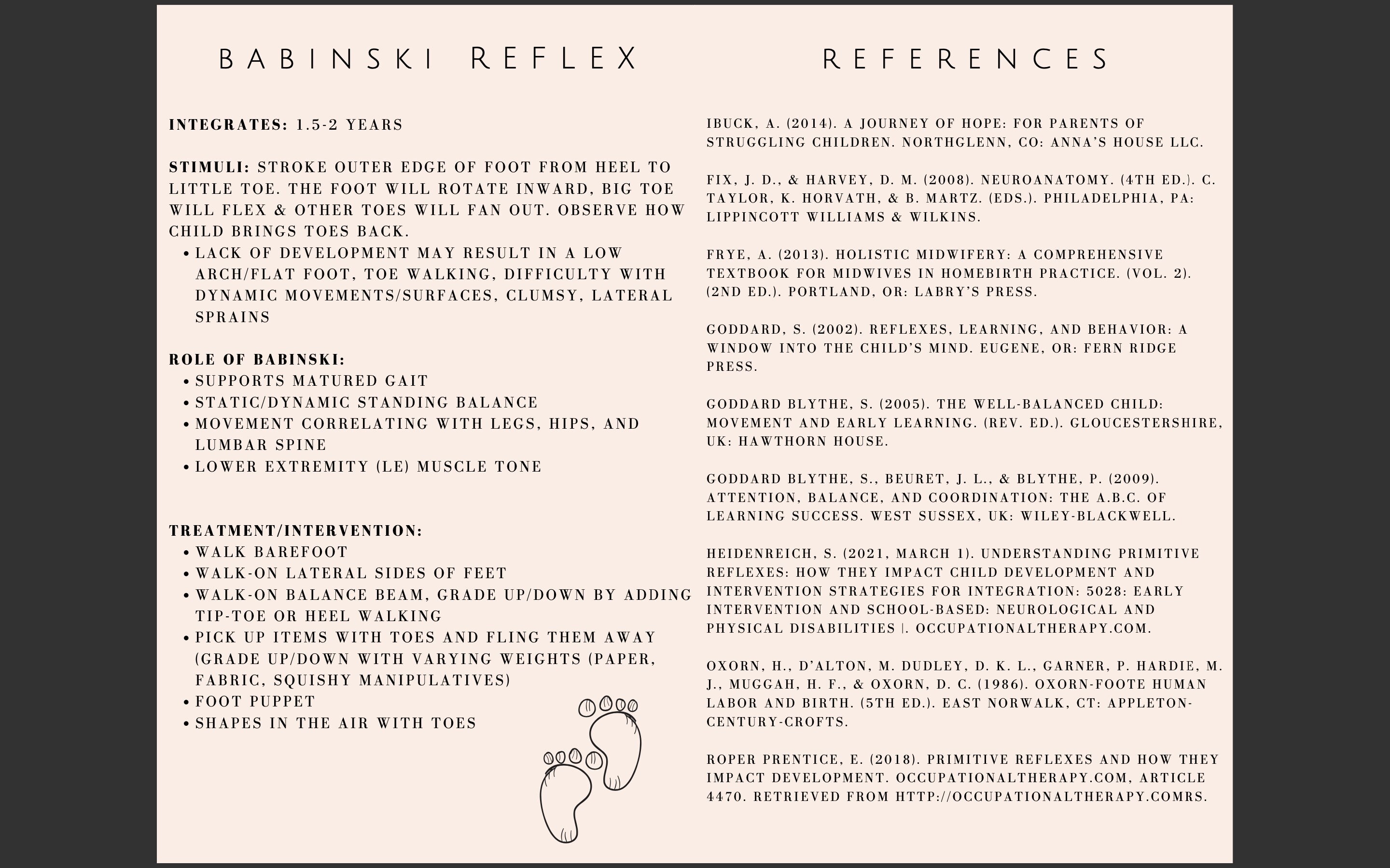 Pediatric Reflexes : Roles and Intervention / Treatment Strategies ...