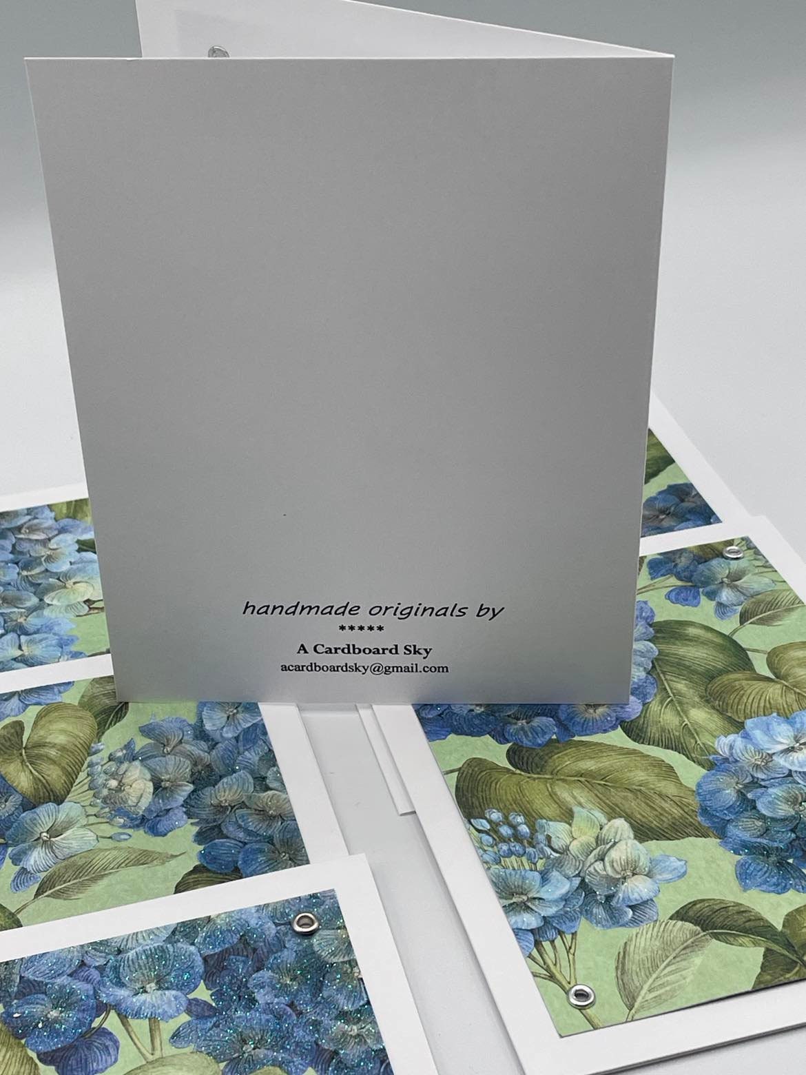 Set of 6 Beautiful Blue Hydrangea Blank Note Cards. - Etsy
