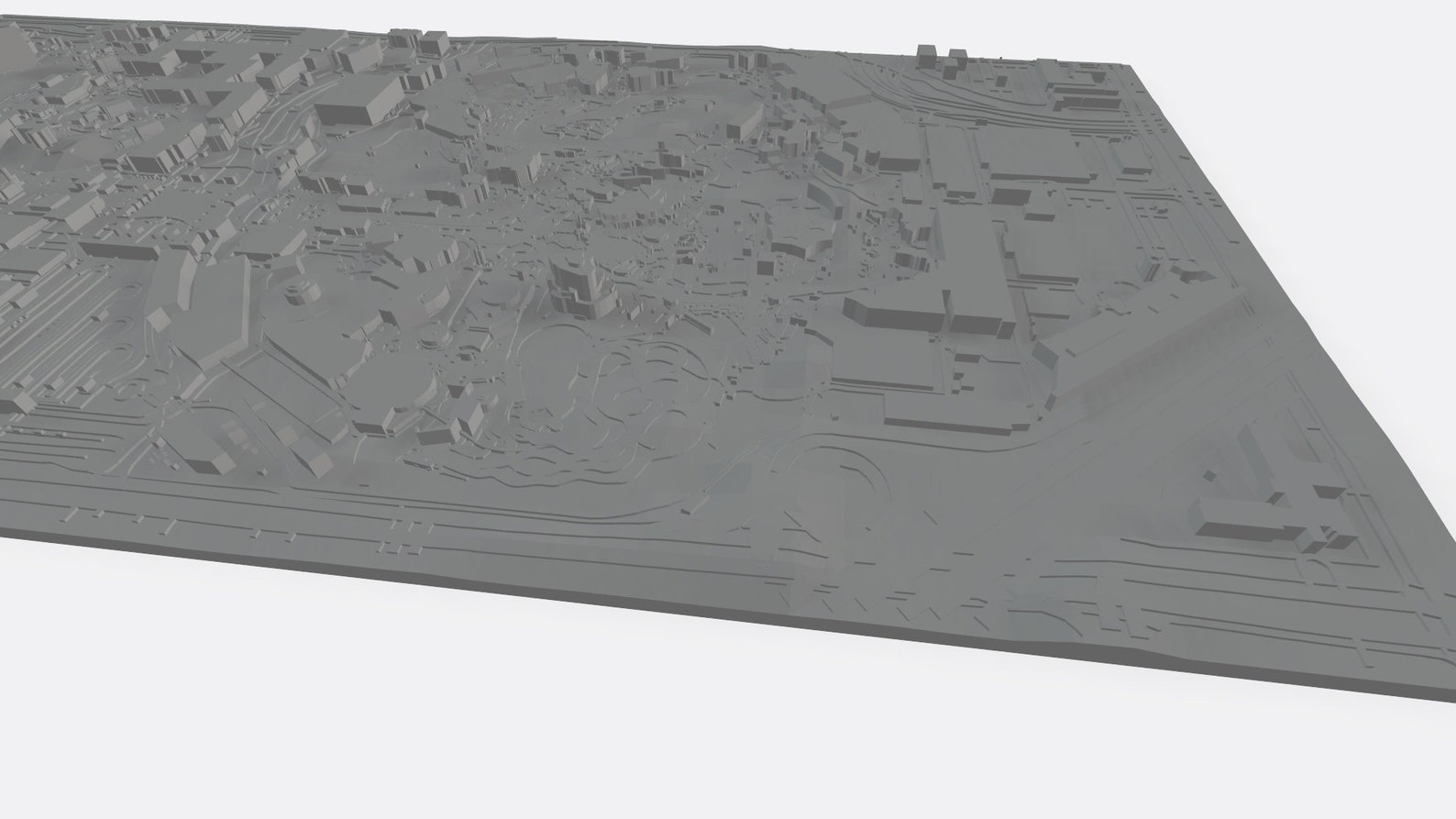 Map of Disneyland - STL Digital 3D File - 3D Birds Eye View - Etsy