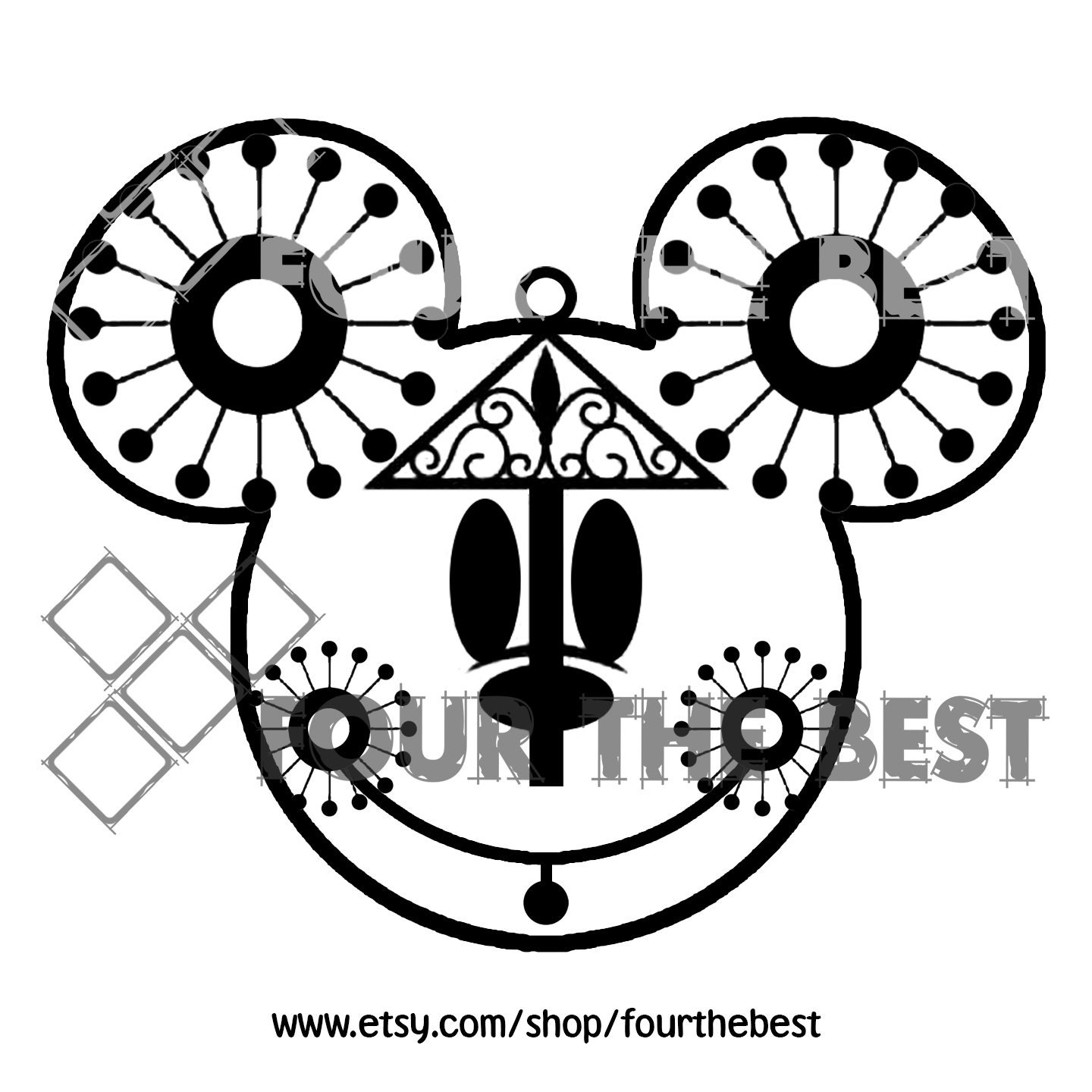 Small World Magical Mouse Face- SVG File Download - 2 Versions - Etsy