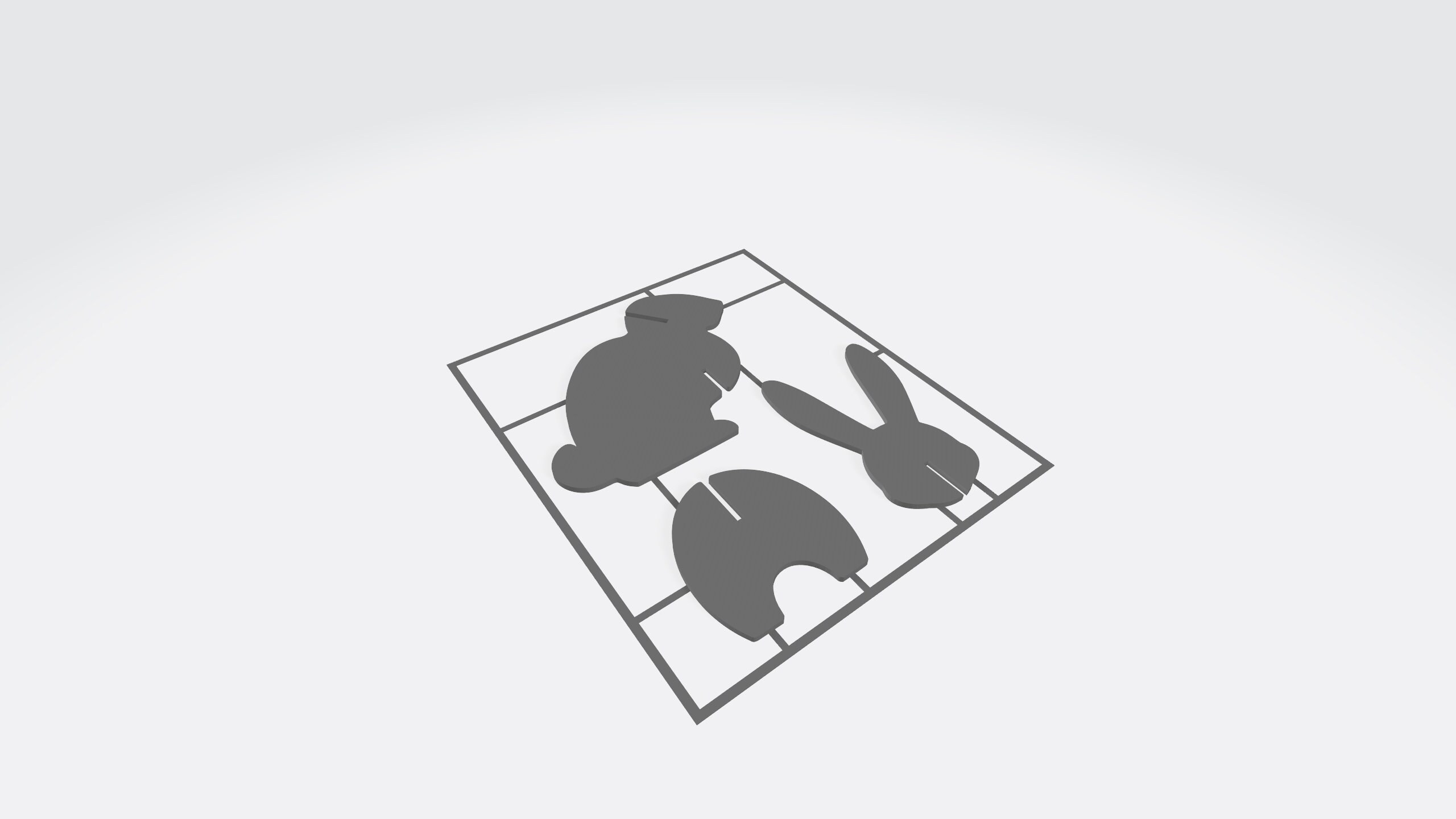 Bunny Kit Card Model - 3D Print STL File - 2 Versions - Etsy