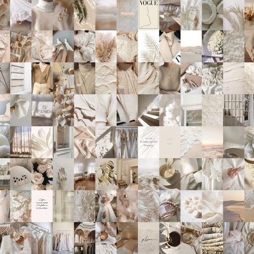 Beige Wall Collage Kit Tan Aesthetic DIGITAL Prints Wall - Etsy