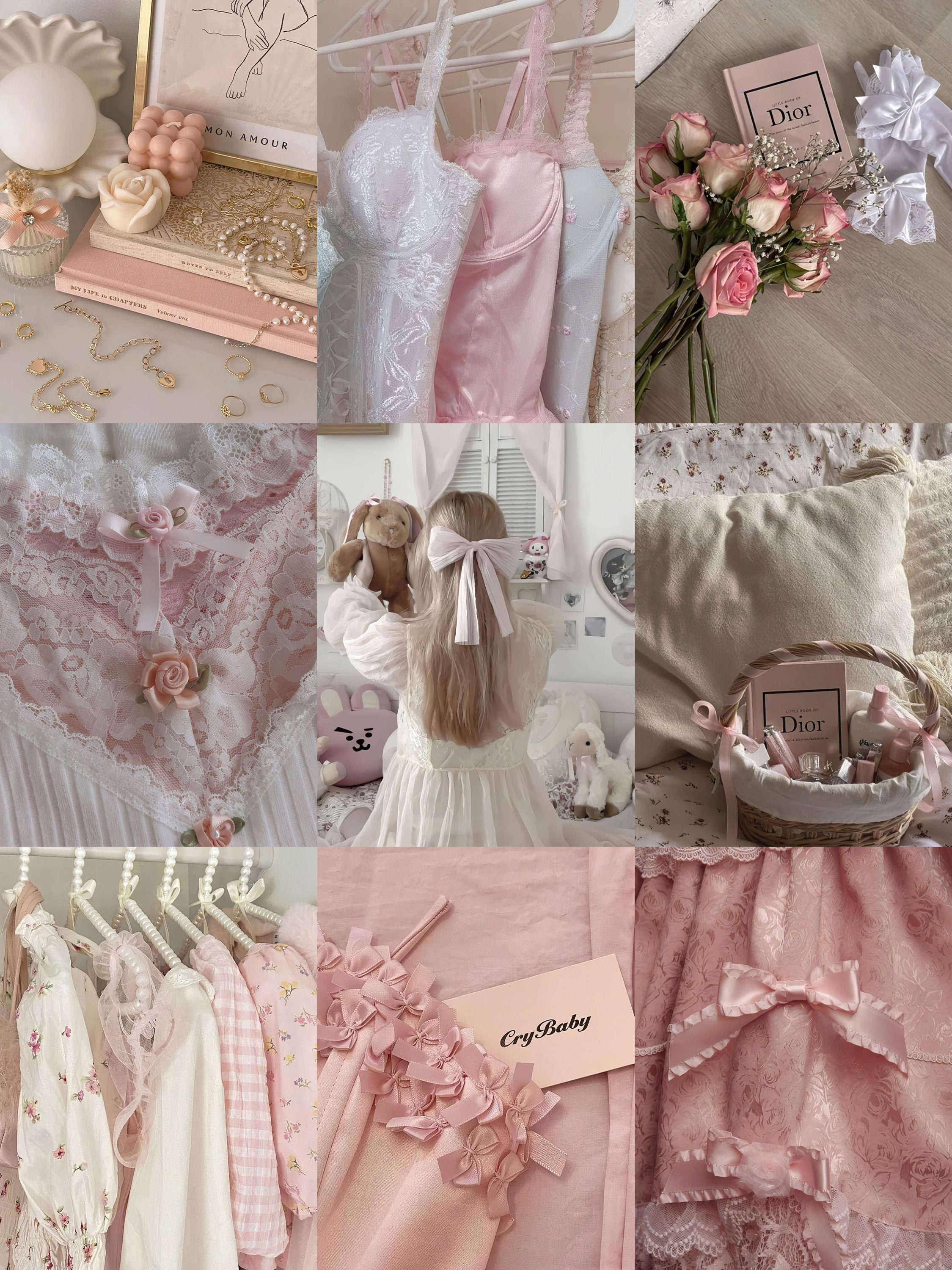 130PCS Coquette Wall Collage Kit, Coquette Aesthetic Photo Collage ...