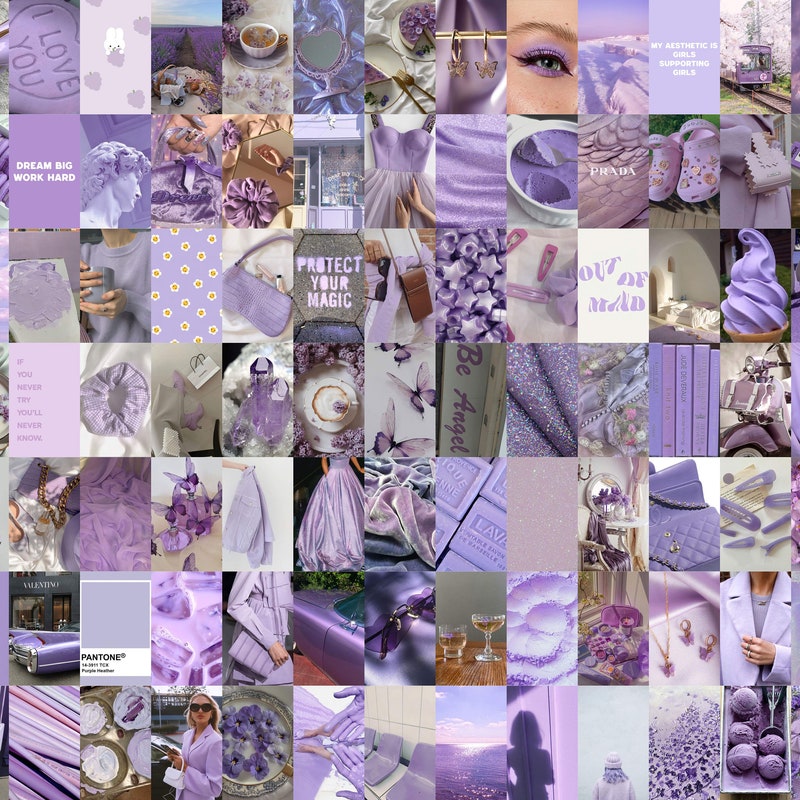 Purple Collage Kit - Etsy