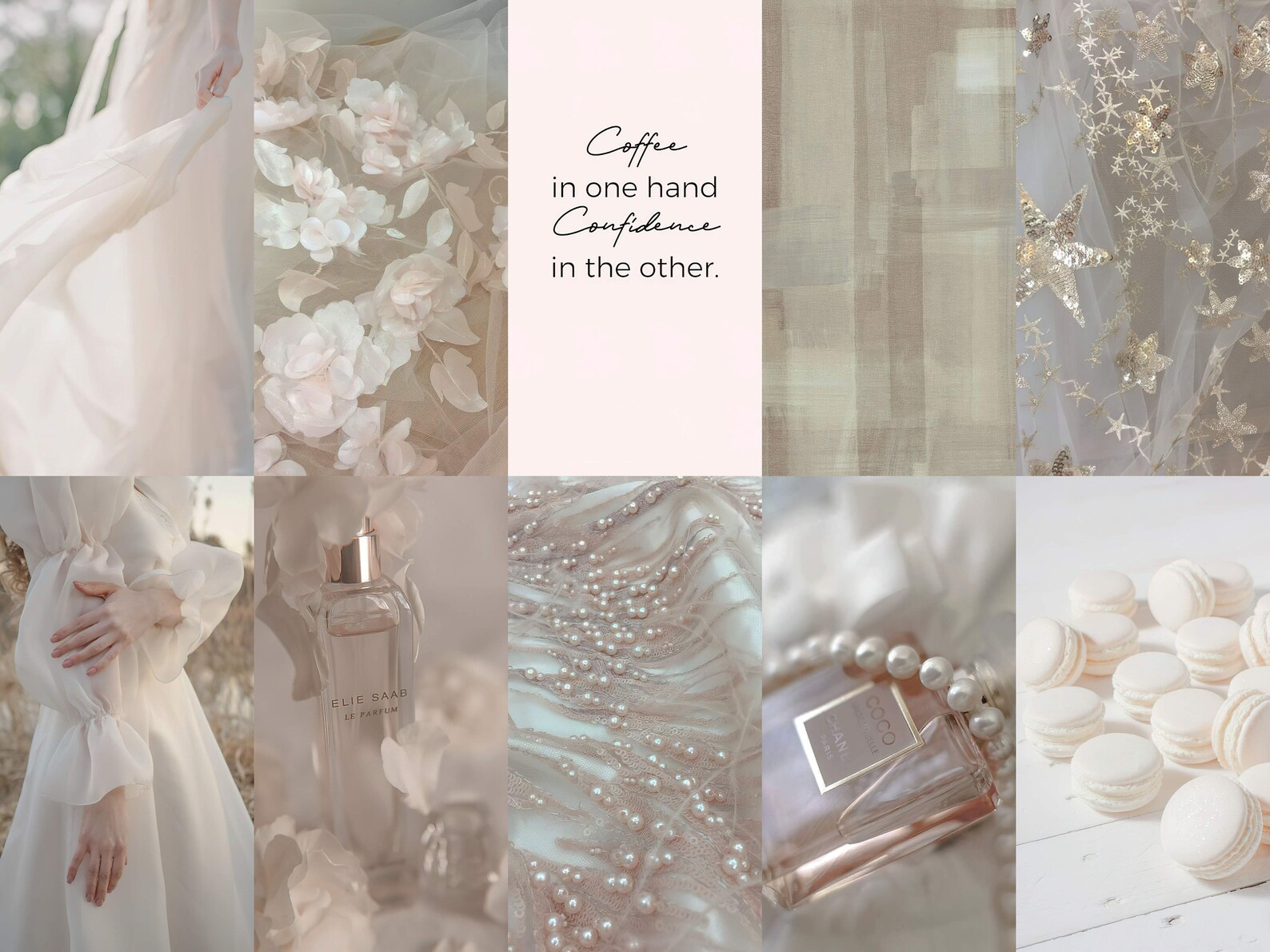 150 Pcs Cream Wall Collage Kit, Soft Beige Aesthetic, Ivory Aesthetic ...