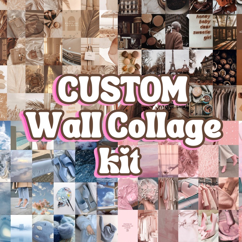 CUSTOM Aesthetic Wall Collage Kit Personalized Photo Kit - Etsy