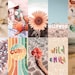 VSCO Summer Wall Collage Kit, Beach Photo Collage, Peach, DIGITAL ...