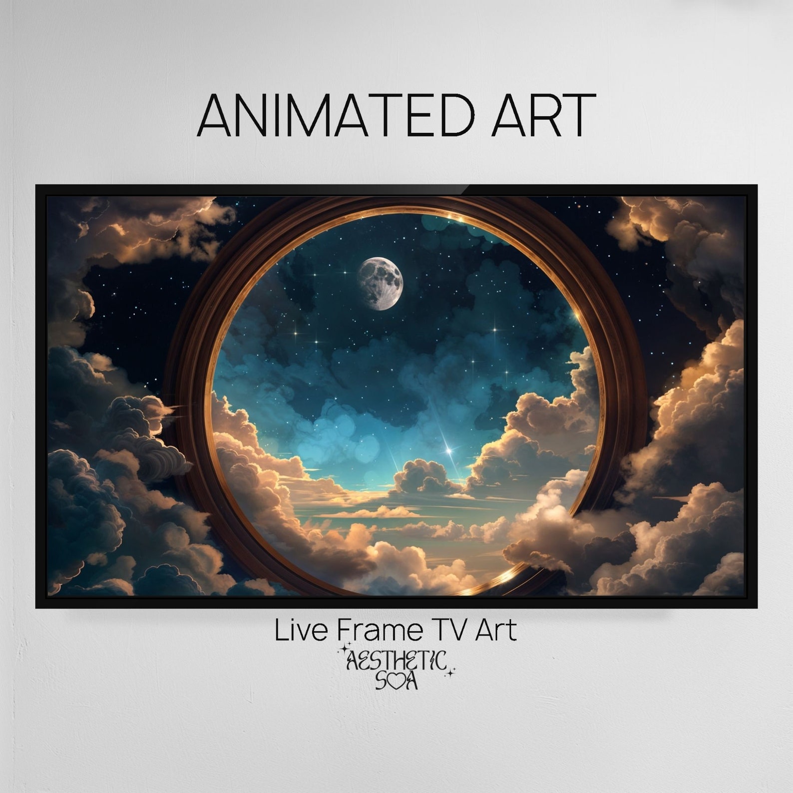 Enchanted Window to Space TV Frame, Static & Animated Frame TV Pictures ...