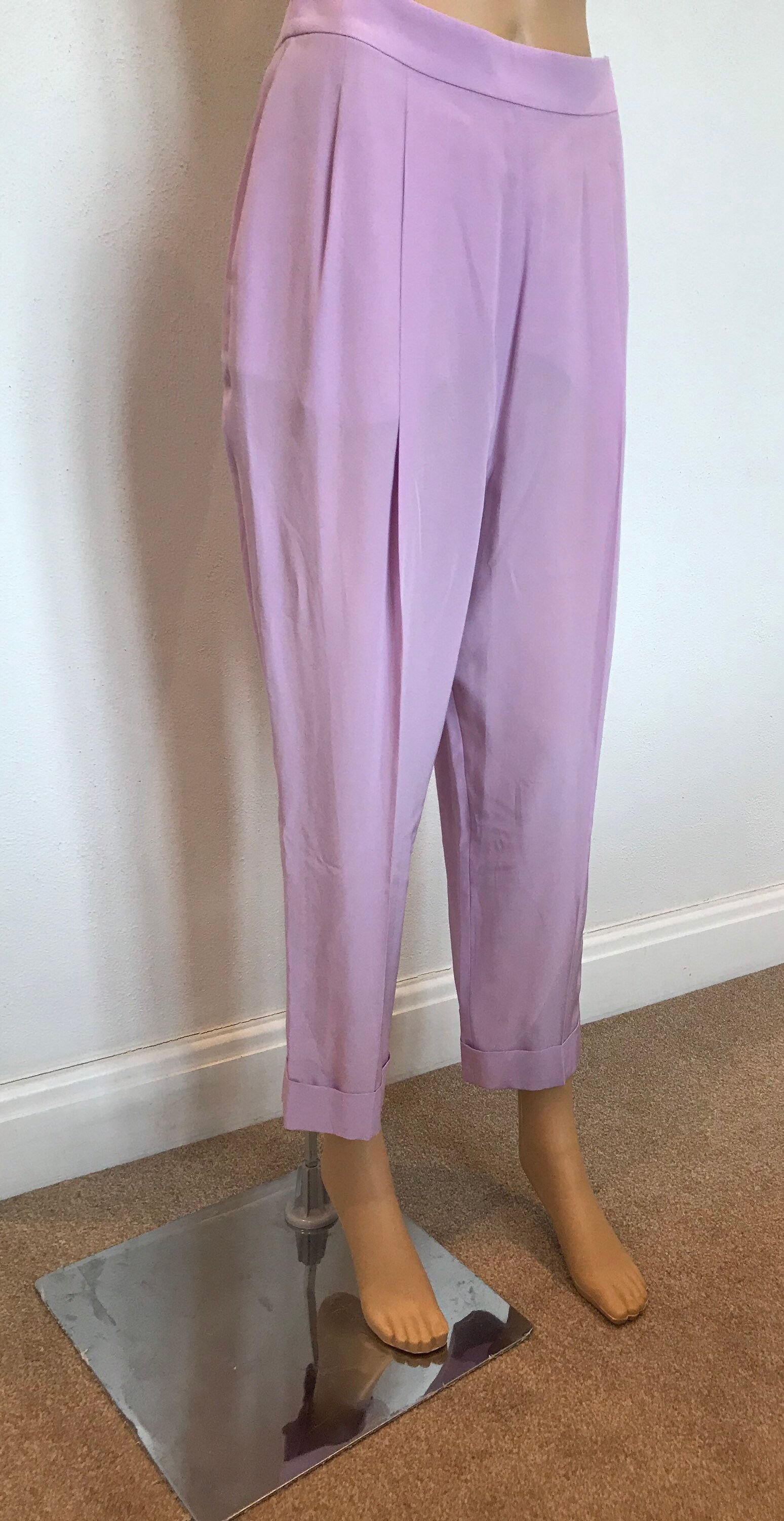 Italienisch, Emilio Pucci Seide Peg Hose - Etsy.de