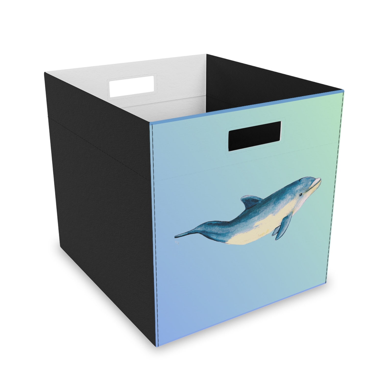 Sunrise Waters | Baby Sea Life Felt Storage Box | Blue Ombré | Tropical ...