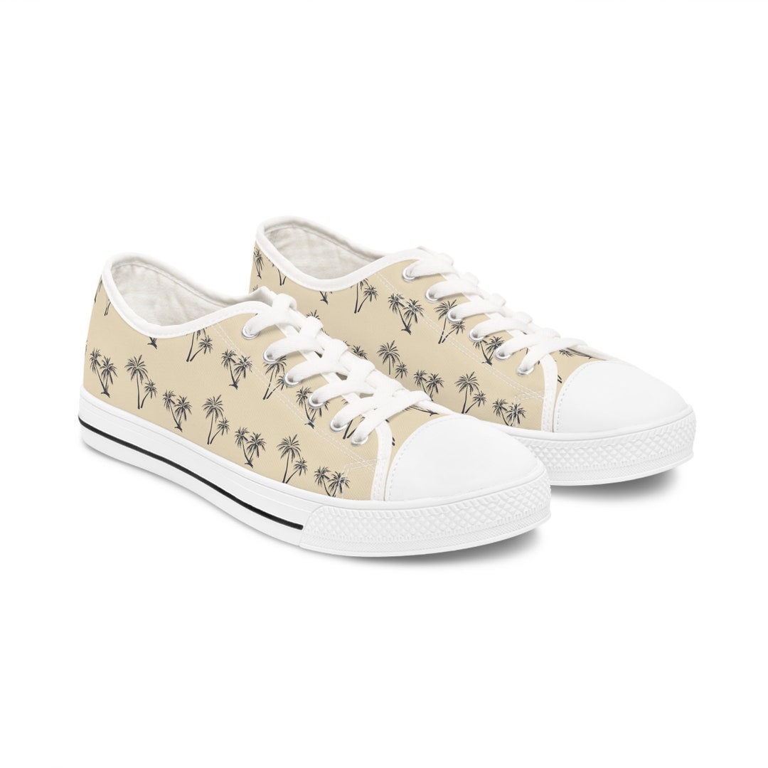 Smoky Palms Women's Low Top Sneaker Palm Tree Sneakers Tropical Tennis ...