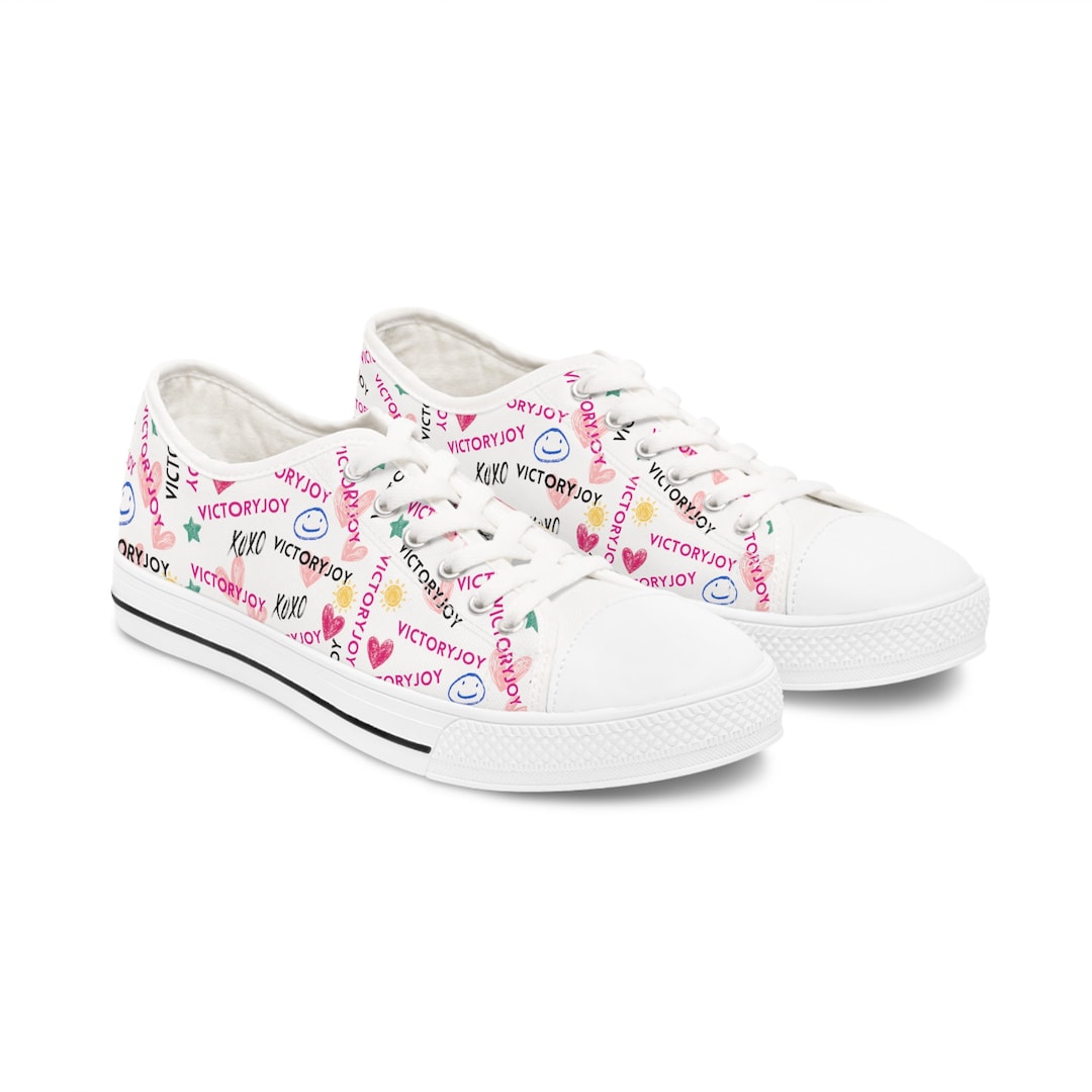 Walk in Victoryjoy Women's Low Top Sneakers Funky Retro Sneakers ...