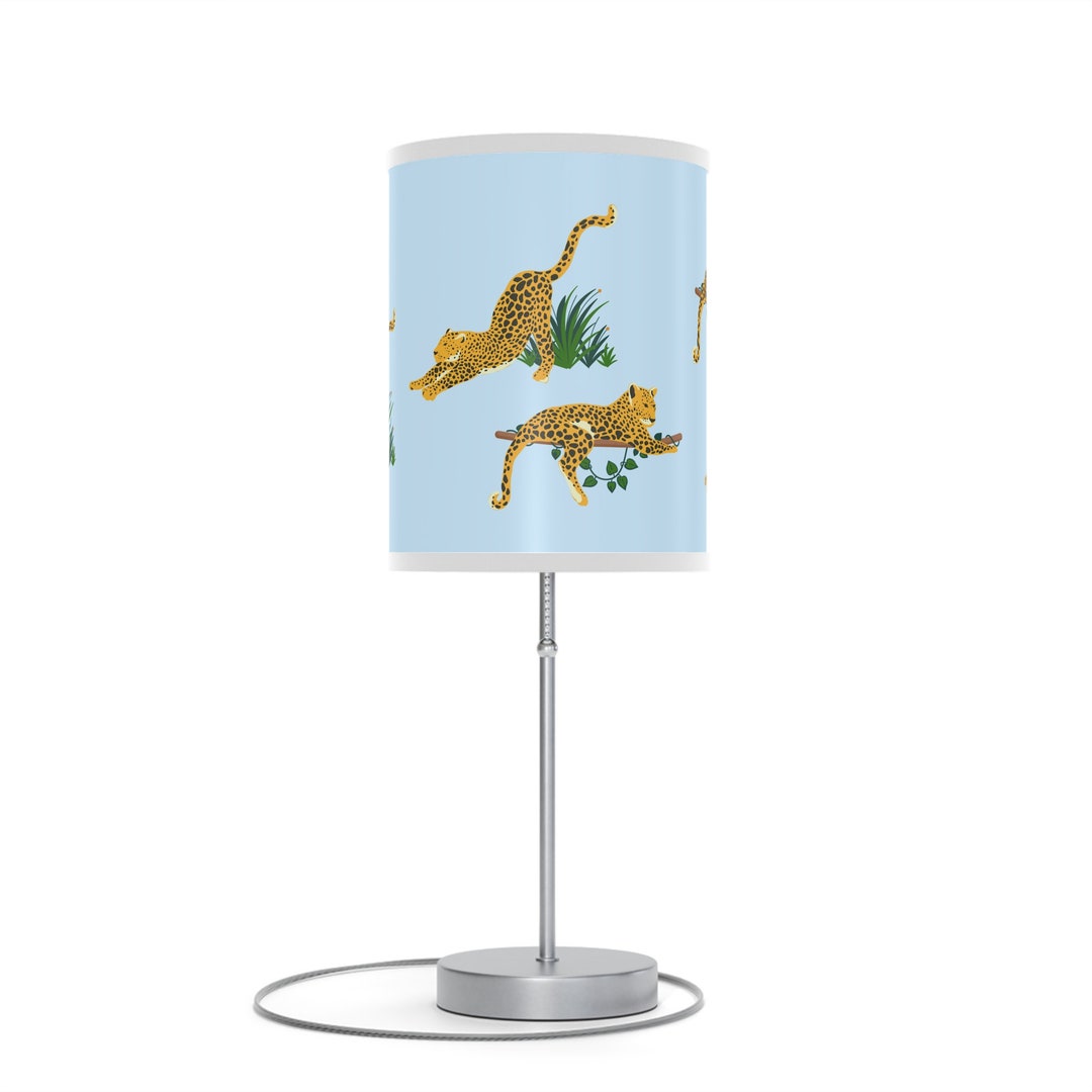 Lazy Leopards Lamp Jungle Cat Table Lamp Exotic Cat Lamp Leopard Lamp ...