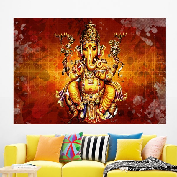 Ganesha Painting Canvas - Etsy