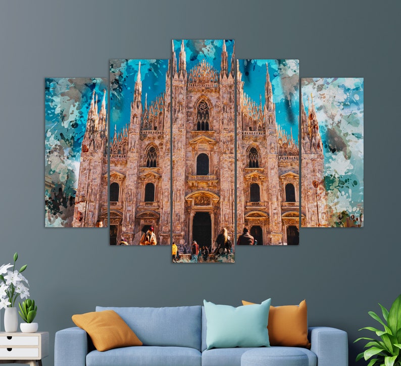 Duomo Di Milano Abstract Canvas Print Milan Cathedral - Etsy