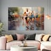 Abstract Running Canvas Art, Running Painting, Running Canvas Print ...