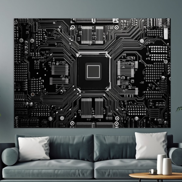 Computer Chip Art - Etsy