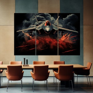 Lockheed Martin F-35 Lightning II Canvas Print, F-35 Aircraft Painting ...