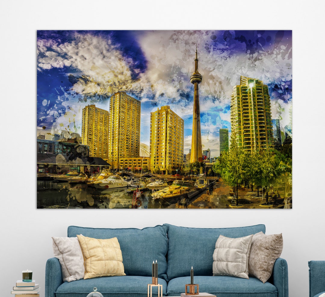 Toronto Wall Art, Toronto Canvas Print, Toronto Painting, Canada Canvas ...