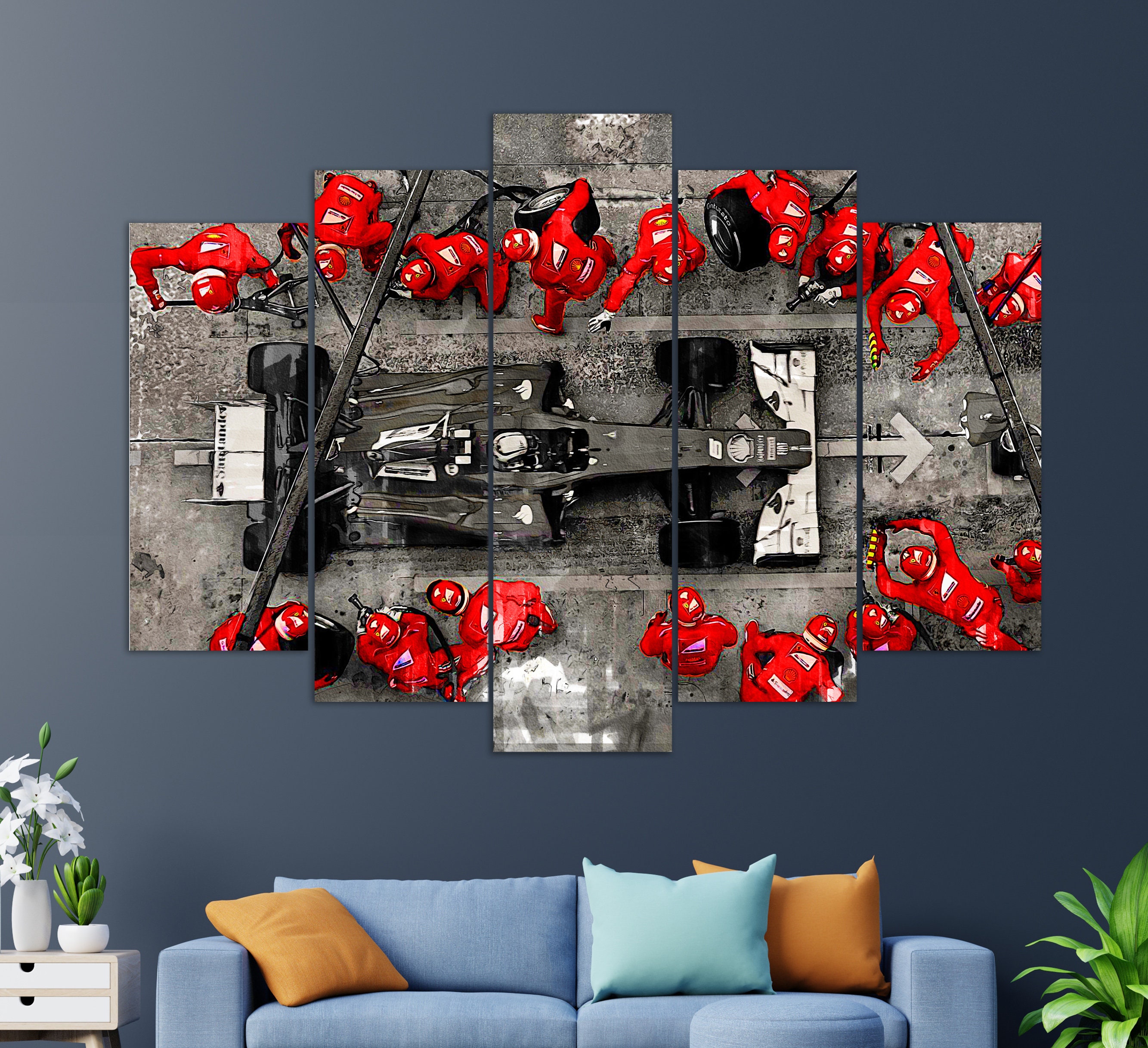 Formula One Wall Art Formula 1 Canvas Print Ferrari - Etsy Canada
