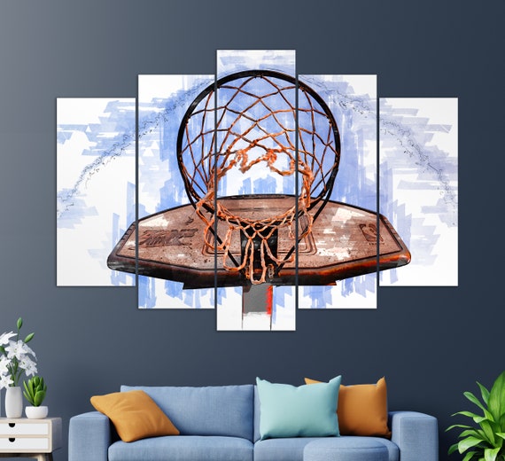 Abstract Basketball Painting