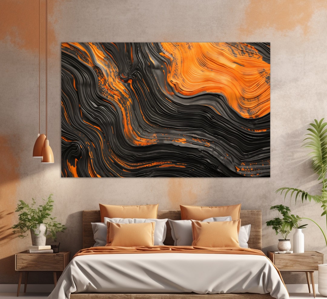 Wood Canvas Print, Luxury Wall Decor, Wood Wall Art, Abstract Wood ...