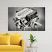 BMW Engine Canvas Print, BMW Engine Painting, BMW Wall Art, Workshop ...