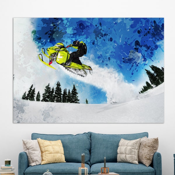 Snowmobile Wall Art - Etsy