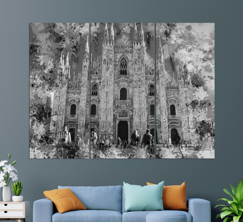 Duomo Di Milano Abstract Canvas Print Milan Cathedral - Etsy