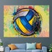 Volleyball Wall Art, Volleyball Canvas Print, Volleyball Painting ...