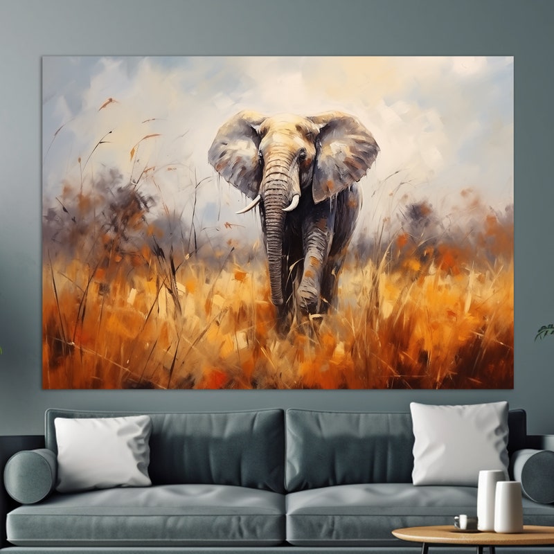 Elephant Canvas - Etsy