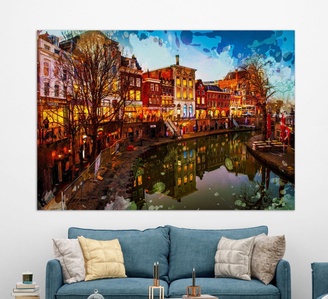 Utrecht Canvas Print, Utrecht Painting, Utrecht Wall Art, Netherlands ...