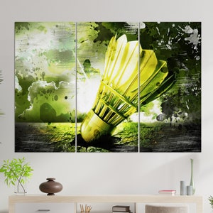 Badminton Wall Art, Badminton Canvas Print, Badminton Painting ...