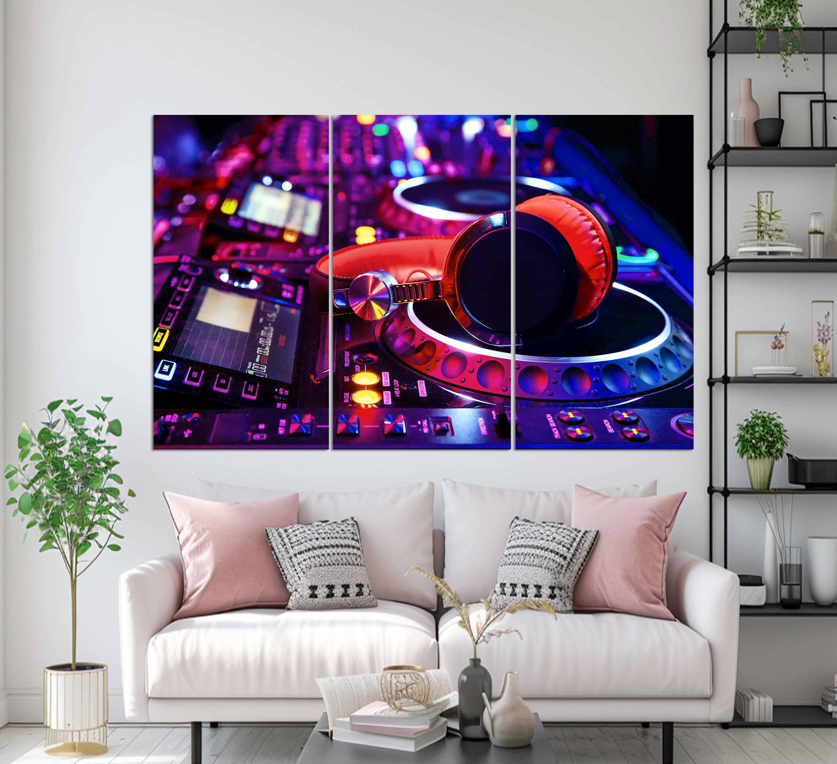 DJ Gift, DJ Canvas Art, DJ Entertainment Dishes Mixer Canvas Print ...