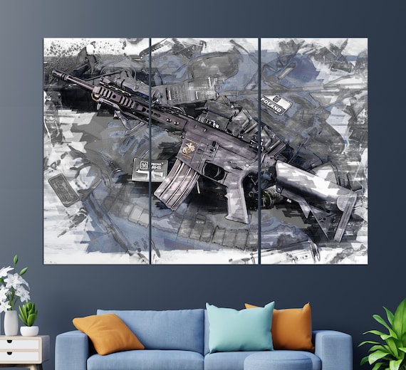 Abstract Gun Painting