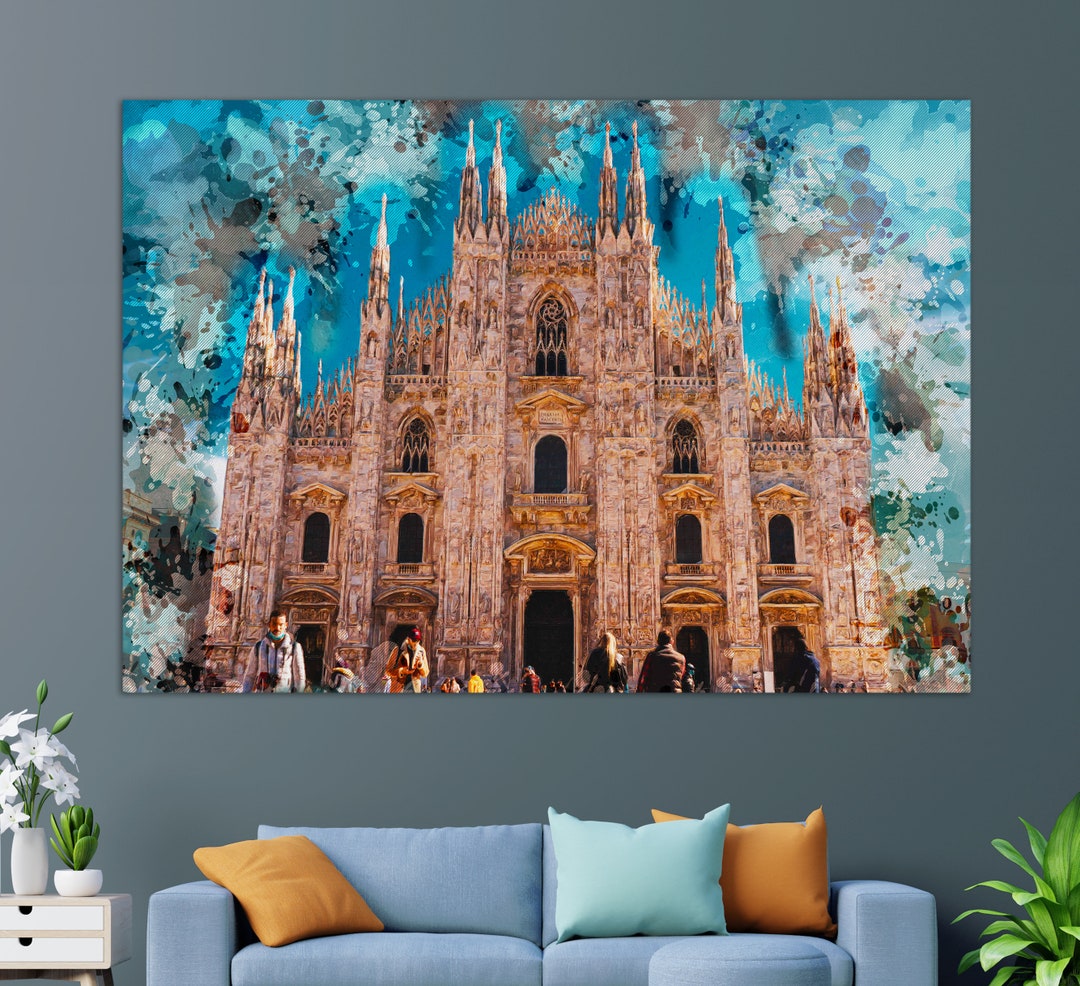 Duomo Di Milano Abstract Canvas Print Milan Cathedral - Etsy
