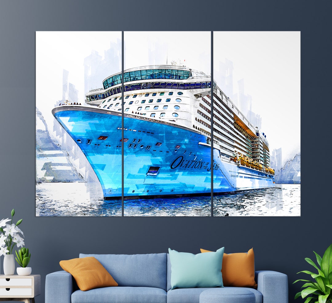 Ocean Cruise Ship Canvas Print Ships Wall Art Sailor Gift - Etsy