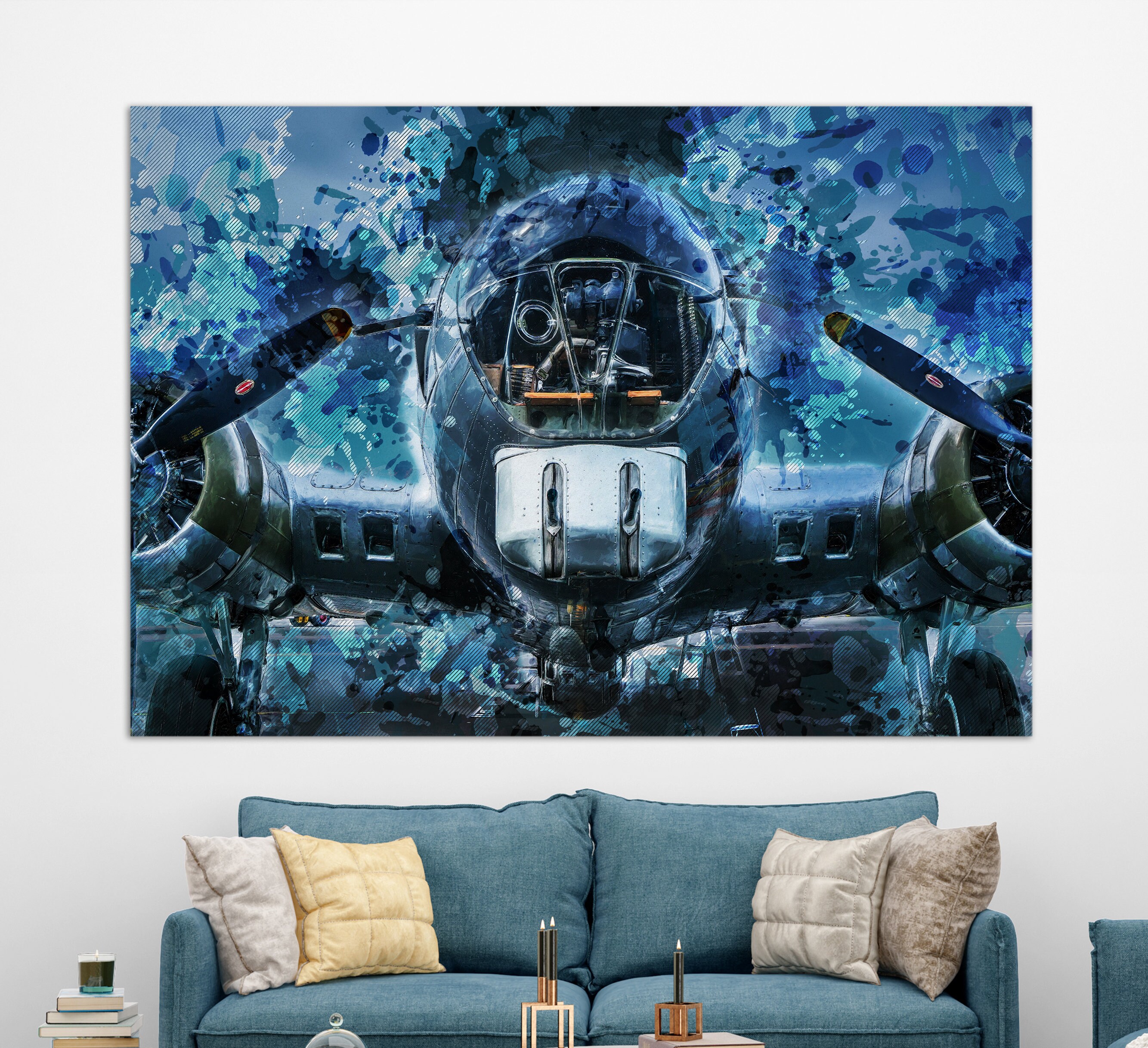 Boeing B-17 Flying Fortress Canvas Print Bomber Print - Etsy Canada