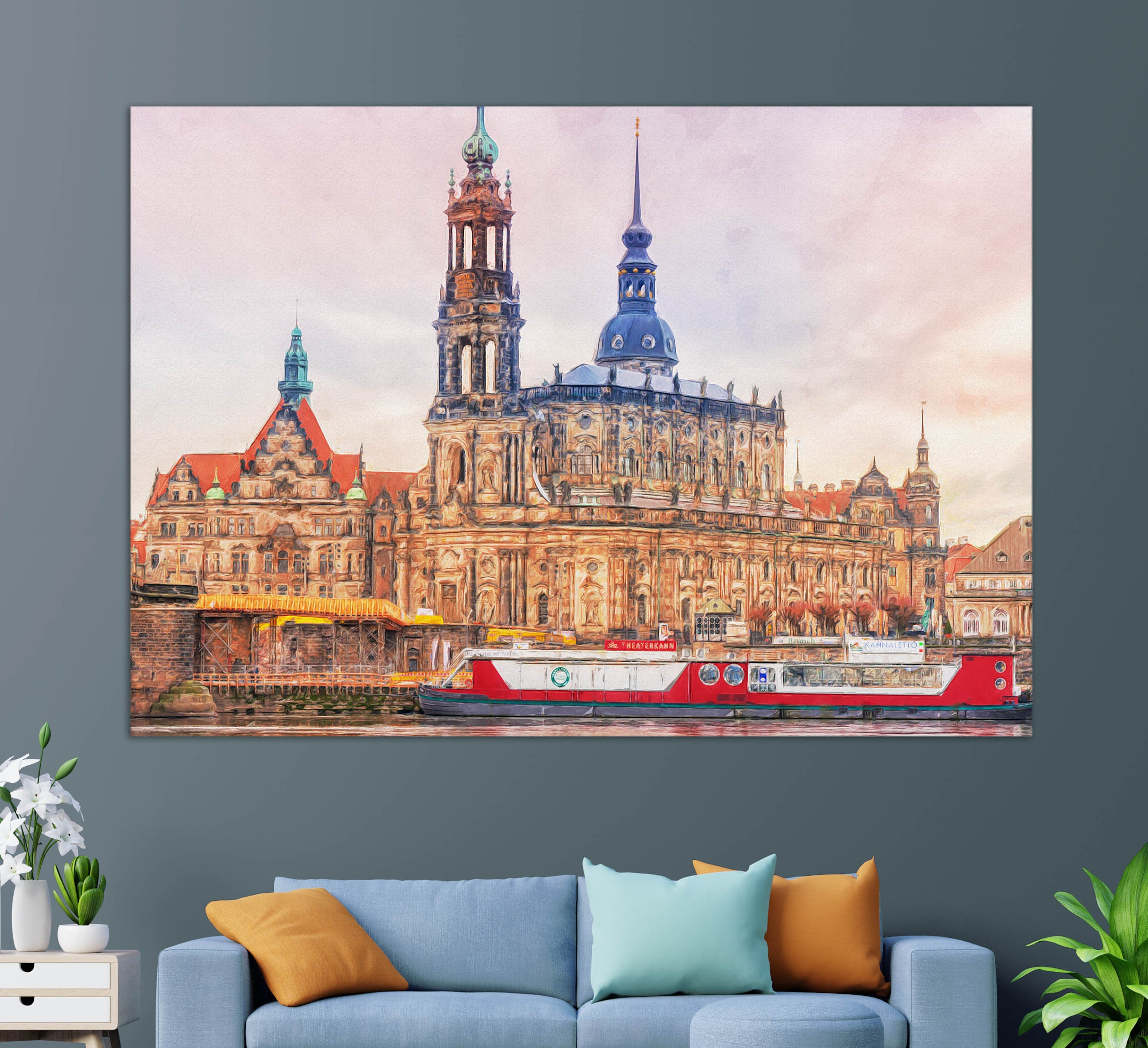 Dresden Canvas Print Dresden Painting Dresden Wall Art - Etsy UK